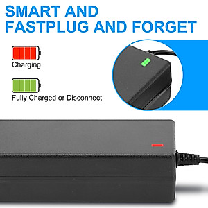 29.4V 2A Adapter, Charger, Charging Charger Supply Adapter Cable for Hoverboard Electric Bike Skateboard (US Plug 100-240V)