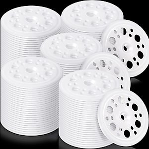 Taiyin 45 mm Plastic Washers Load Spreading Polypropylene Washers for Fixing and Supporting Rigid Foam Insulation Foam Board Load Spreading for Screws Nail (500 Pcs)