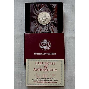 1995-S Atlanta Olympics - BASEBALL Commemorative Half Dollar BU