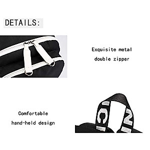 Gmoke Cartoon Canvas Laptop Backpack for Teen, Backpack for Women Men with USB Charging Port. (Black1)