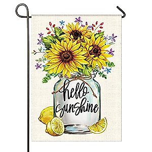 Garden Flag Sunflowers Summer Outdoor Yard Flags for Garden Decor Double Sided 12.5X18 Inch (04-sunflower)
