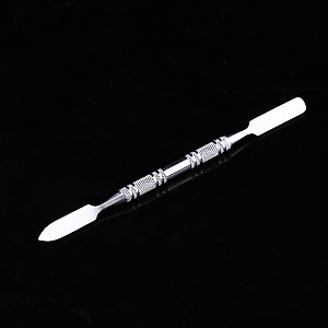 Mixing Palette Small Stainless Steel Makeup Palette Rec Shape Mixing Plate Tools with Spatula Nail Art Palette for Blending Cosmetic Shades