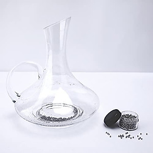 1000 PCS Decanter Cleaning Beads, 304 Stainless Steel Cleaning Balls for Glassware, Reusable Cleaning Beads for Wine Decanters Water Bottle Carafe and Vase