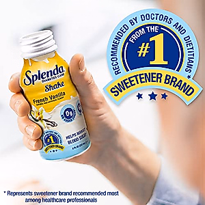 SPLENDA Diabetes Care Shakes - Meal Replacement Shake, French Vanilla, 8 Fl Oz (Pack of 24)