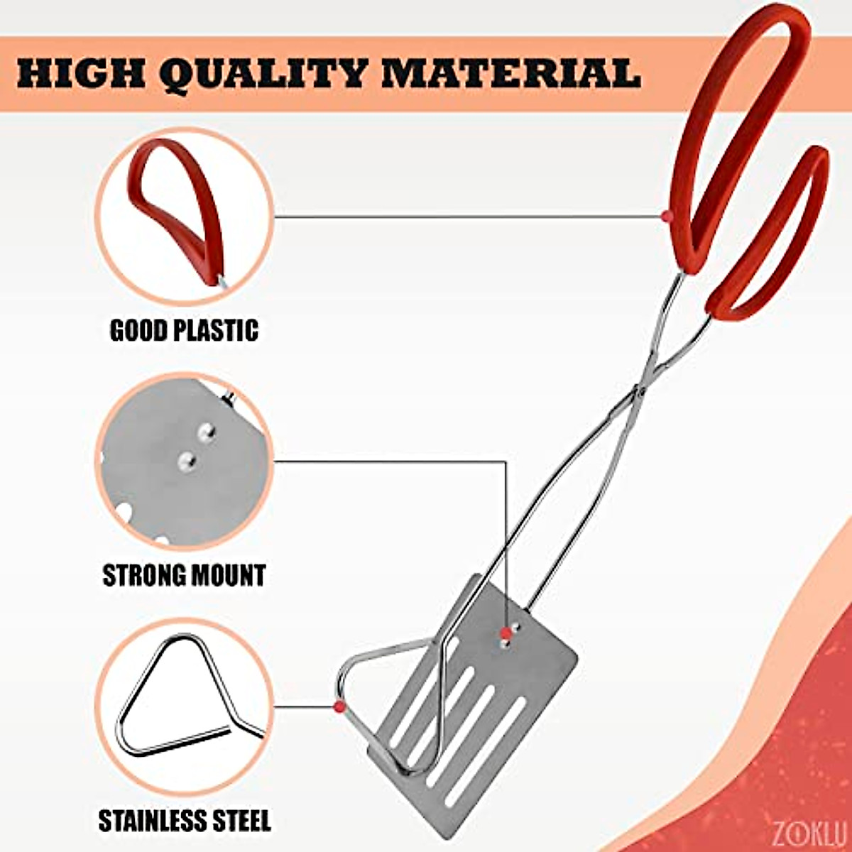 Long Barbeque Grill Tongs Spatula - Utensil Set Portable Grill Tongs for Cooking Gripper Kitchen Spatula Stainless Steel Hamburger Spatula - Barbecue Grill Tong Spatula Set Flat Top Grill Accessories