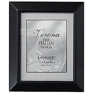 Lawrence Frames Black Wood 4x5 Picture Frame - Estero Collection