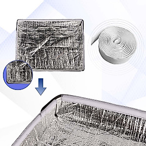 i frmmy Waterproof Insulated Indoor Air Conditioner Cover for Inside Window AC Unit, 17''Wx 13''Hx 3.5''D- Black