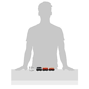 Orbrium Toys 5 Cargo Train Car Set for Wooden Railway Fits Thomas The Tank Engine Chuggington Brio