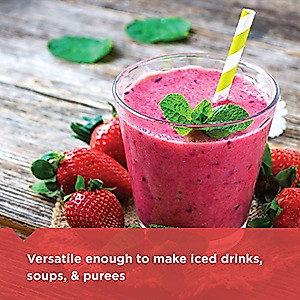 BLACK+DECKER Countertop Blender with 5-Cup Glass Jar, 10-Speed Settings, Black, BL2010BG