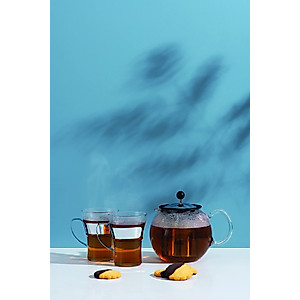 BODUM CD Assam-brewer for tea with The filter which is made of steel 500 ml-Chrome, 0.5 l, Stainless Steel