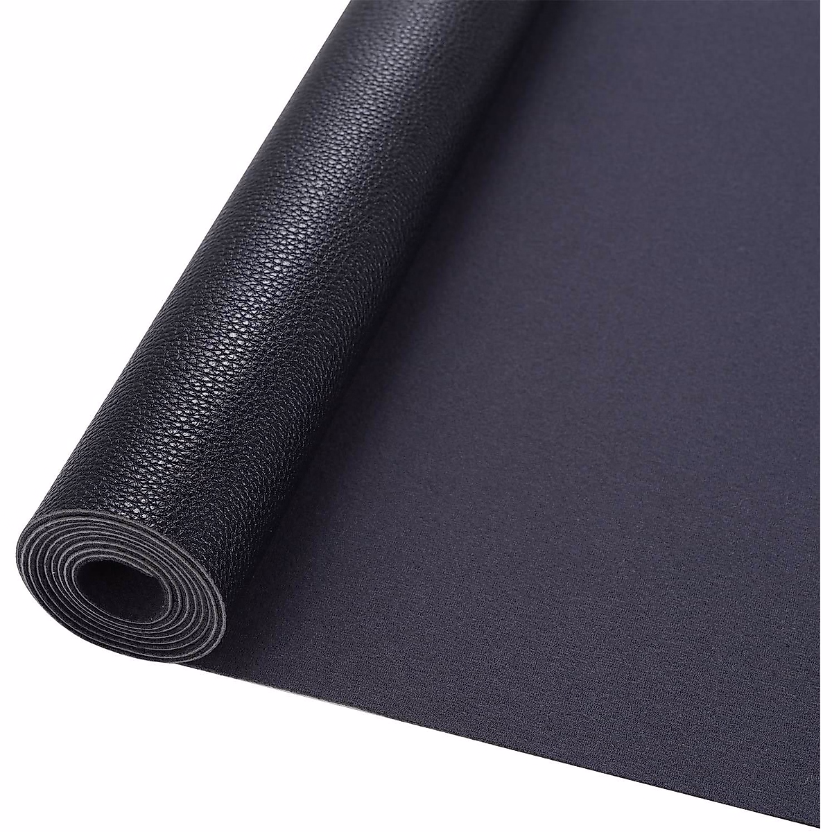 AOUXSEEM 11.8" x 52"(30cm x 132cm) Faux Leather Roll for Bows Earrings Handbag Wallet Purses Sewing Craft Making Handmade Synthetic Fabric (Classic Black)