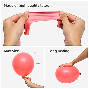 TILBLKUP 100 PCS Party Balloons 12 Inch Balloons Assorted Colors, Latex Balloons for Party Birthday Decorations Baby Shower Wedding Anniversary