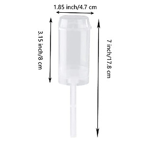 26 Pack Round Shape Clear Push-Up Cake Pop Shooter (Push Pops) Plastic Containers with Lids
