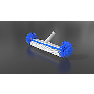 Cheerclean Pool Brush, Hemispherical Bristles, Pool Cleaning Brush Head, Pool Wall Brush with Aluminum Handle Pool Brushes for Cleaning Pool Walls