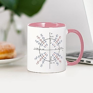 CafePress Unit Circle Funny Math Geek Mug Ceramic Coffee Mug, Tea Cup 11 oz