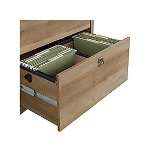 Bush SAF132RCP-03 Salinas 2-Drawer Lateral File Cabinet, Letter/Legal, Reclaimed Pine, 31.73-Inch