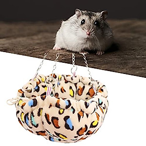 Grebest Pet Hammock Hamster Guinea Pigs Sleeping Cushion House Non-Shrink for Cage Beige