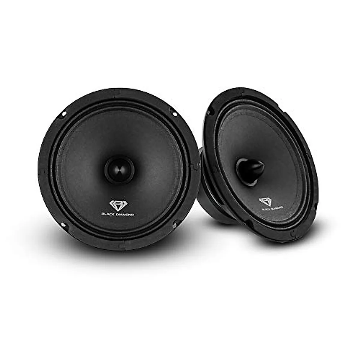 2 x Black Diamond Car Audio 6.5" Mid-Range Bullet Speakers 240W 4 Ohm Dia-CM6.4B