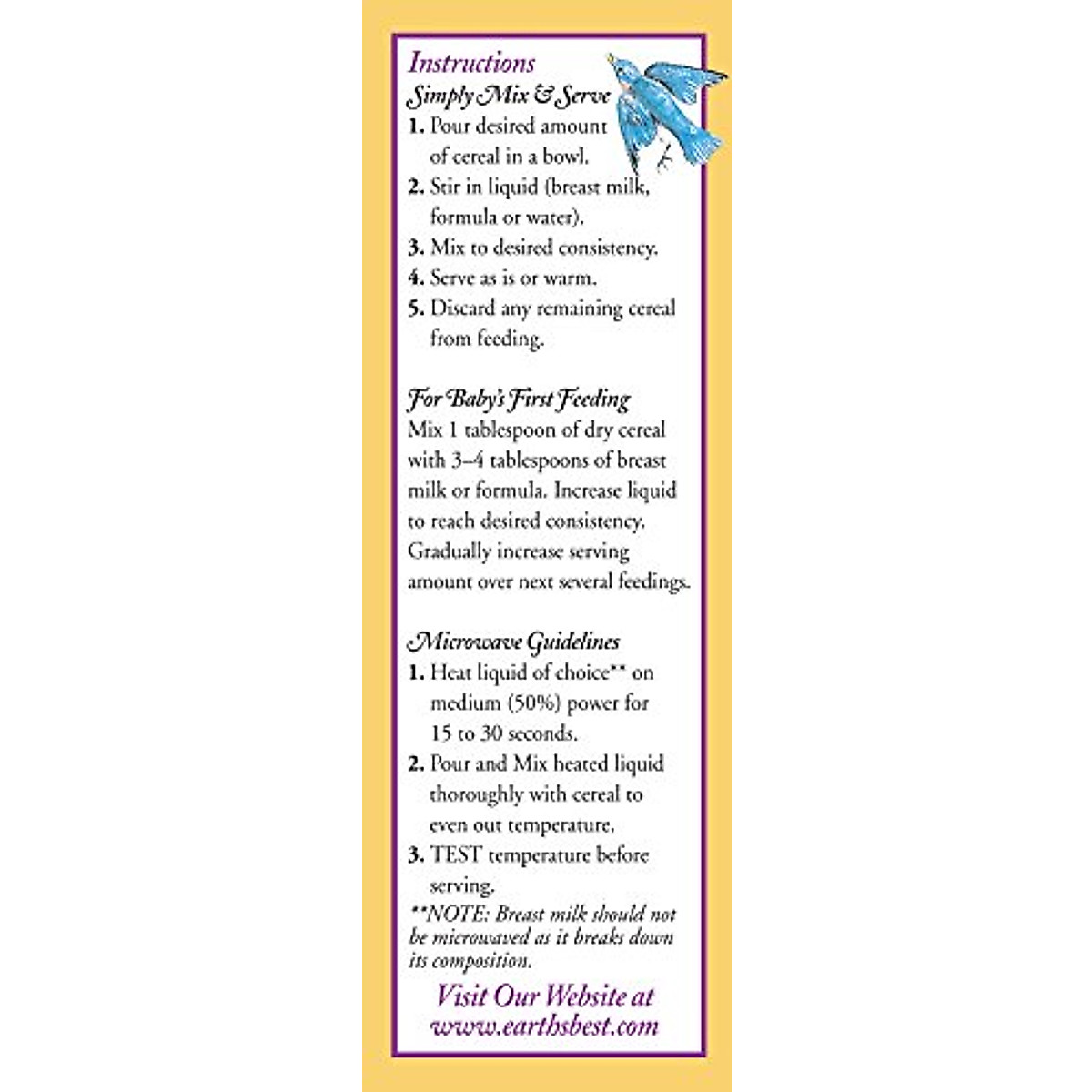 Earth's Best Organic Infant Cereal, Whole Multi-Grain Cereal, 8 Oz