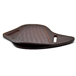 Hercules Knives Custom Leather Sheath Slanted Pancake Tooled Leather Sheath/Camping Knife Sheath/Hunting Knife Sheath 100% Real Laether Cover/Both Side Carry Design