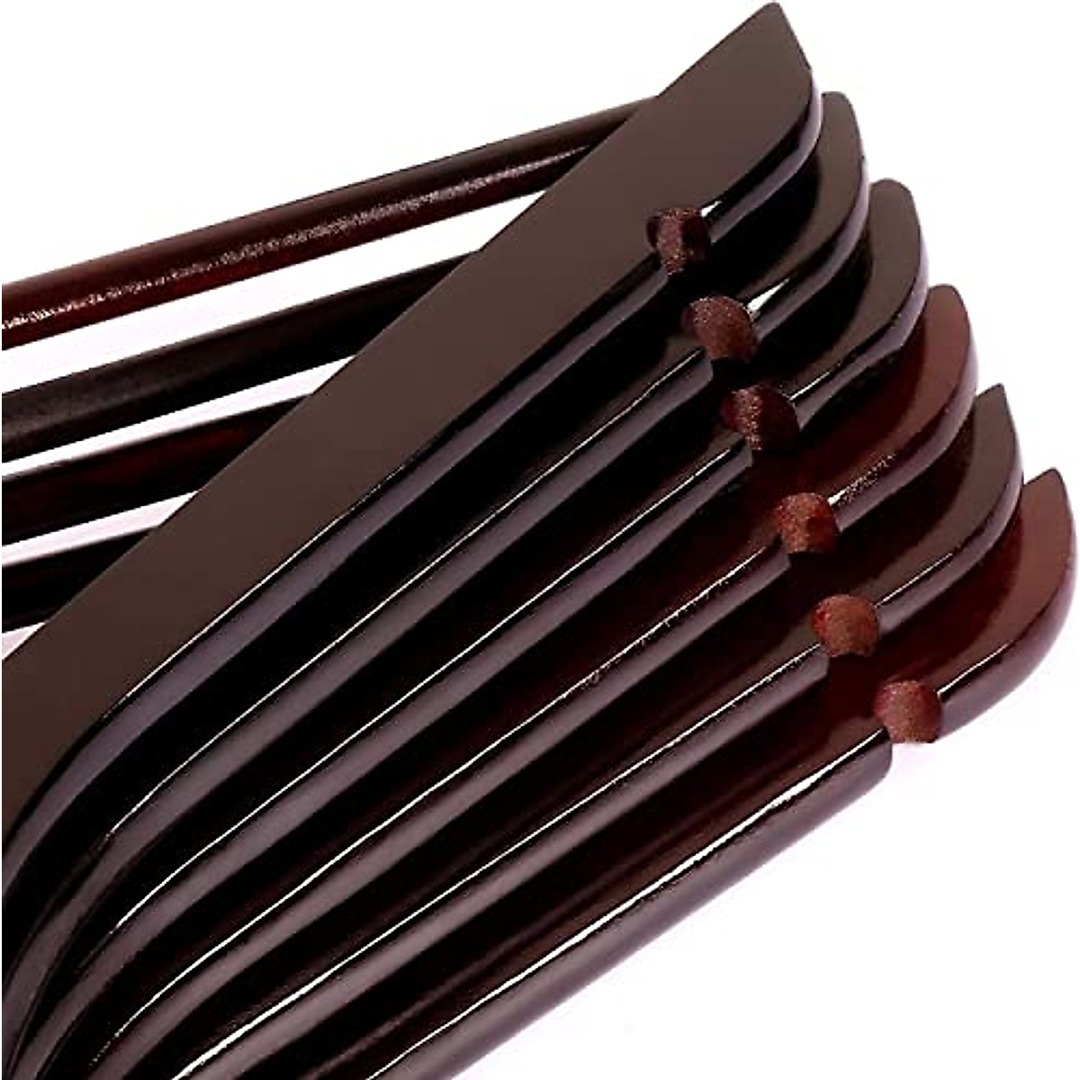 Utopia Home Premium Wooden Hangers 10 Pack - Durable & Slim Coat Hanger - Suit Hangers with 360-Degree Rotatable Hook - Wood Hangers with Shoulder Grooves (Brown Color)