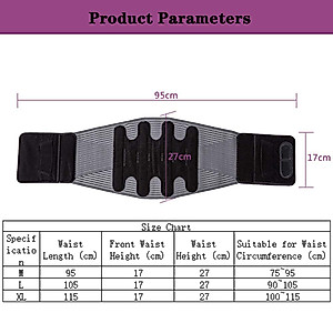 LSRRYD Portable Adjustable Elastic Lower Back Brace Pain Relief Double Pull Neoprene Lumbar Support Belt for Pain Relief and Injury Prevention for Men and Women (Size : M)