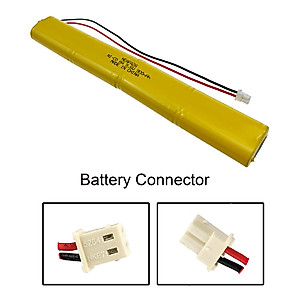 NEAFAZA BBAT0043A Ni-Cd 9.6V 900mAh Emergency Light Lighting Fixture Battery Compatible with ELBB003 ELB-B003 ELB-B004 ELBB004 OSI OSA228 DANTONA CUSTOM-306-U BBAT0044A BAA-96 (1 Pack)