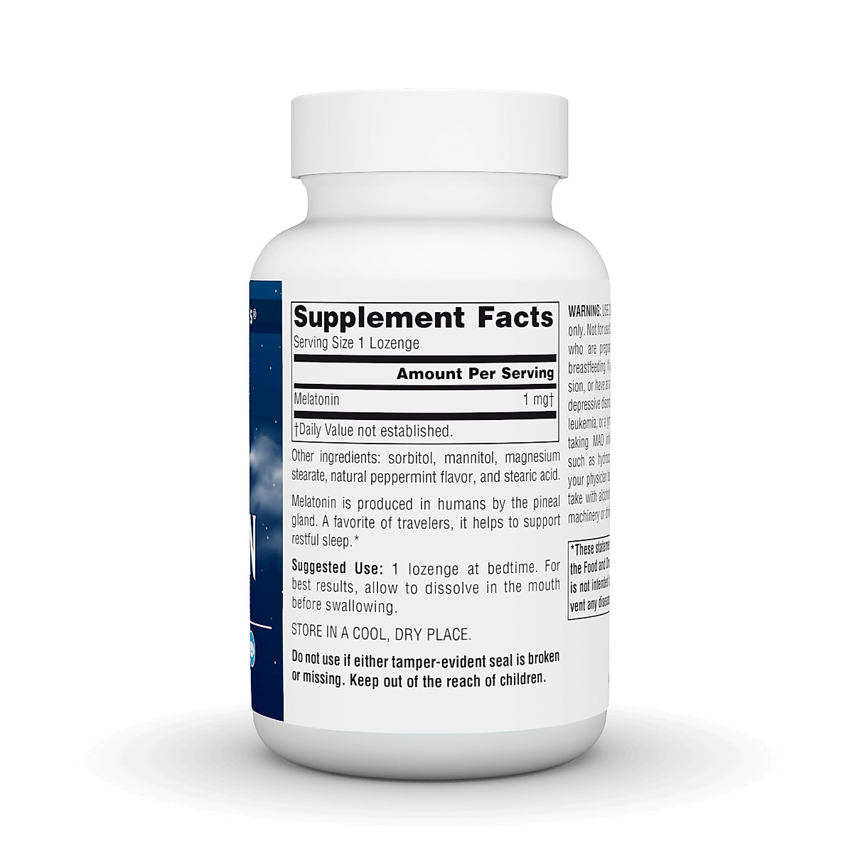 Source Naturals Melatonin Helps Promote Sleep* 1 mg - 300 Peppermint Flavored Lozenges