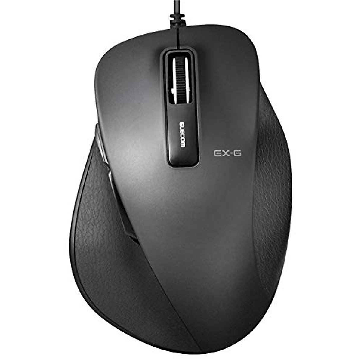 ELECOM Wired Mouse Blue LED Grip Feeling EX-G Series M Size 5 Buttons Red M-XGM10UBBK