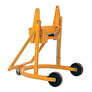 Vestil DCR-110-55 Manual Drum Carrier/Rotator, 36-1/2" Length, 34-1/2" Width, 42" Height, 800 lbs Capacity