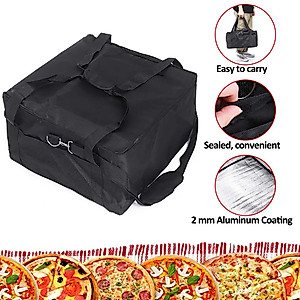 20inch Insulated Pizza Delivery Bag Reusable Food Delivery Bag Wear Oxford Cloth Lightweight Thermal Folding Pizza Delivery Bag