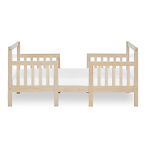 Dream On Me Star 3 in 1 Convertible Toddler Bed in Vanilla Oak, Converts to Chair&Table, Non-Toxic Finish, JPMA Certified, Made of Durable & Sustainable Pinewood