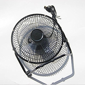 NUZAMAS 5.2W 6V Solar Panel Powered Large 8 Inch Fan for Camping Caravan Yacht Greenhouse Dog House Chicken House Ventilator