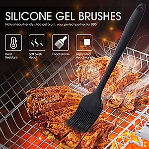 Green Science Portable Grill Basket - Food Grade 304 Stainless Steel BBQ Barbecue Tool with Handle for Outdoor - Steak, Meat, Fish, Shrimp, Pork, Vegetables Grilling Basket