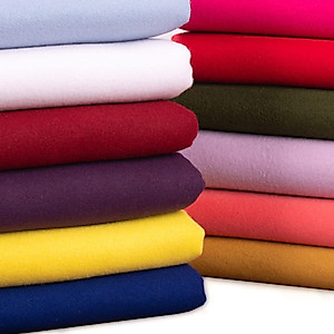 GNSN Wool Cashmere Fabric Thicken Double-Sided Imitation Woolen Winter Coat Material (Red,59x39 in/150x100 cm)