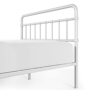 ZINUS Florence Metal Platform Bed Frame / Mattress Foundation / No Box Spring Needed / Easy Assembly, White, Full