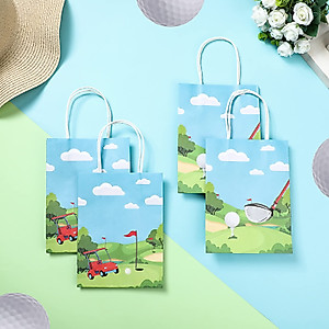 Sinmoe Golf Party Gift Goodie Treat Candy Favor Bags Golf Themed Birthday Party Gift Supplies Paper Bags Decorations Favors(36 Pcs)