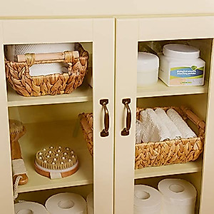 StorageWorks Water Hyacinth Storage Baskets Set