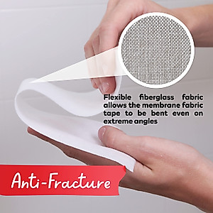 XFasten Waterproofing Membrane Sheet, 6” x 75 Ft Shower Waterproofing Membrane Tape for Underlayment Tile, EPDM Underlayment, Cement Board Tape