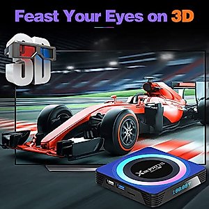 BL Android TV Box 13.0, 2023 Android TV Box X88 PRO 13 4GB RAM 64GB ROM with Mini Wireless Keyboard, WiFi 6 8K TV Box Android RK3528 Quad-Core 2.4G/5G WiFi Bluetooth 5.0 USB 3.0 Android Box