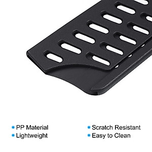 PATIKIL PP Safety Knife Cover Sleeves for 8" Chef Knife, 5 Pack Knives Edge Guard Blade Protector Universal Knife Sheath Portable for Kitchen, Black