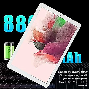 Luqeeg 10.1 Inch Tablet, 8MP 16MP Camera Dual SIM Tablet 100-240V (US Plug)