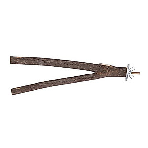 Mogoko 4 Pcs Bird Perches Parrot Stand Natural Wood Perch Parakeet Toys Bird Cage Accessories for Conure Supplies Budgie Platform