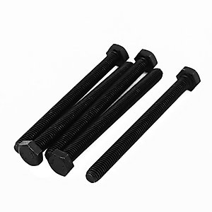 uxcell M8x90mm Grade 8.8 Fully Threaded Hex Head Cap Screw Bolt Fastener 5pcs