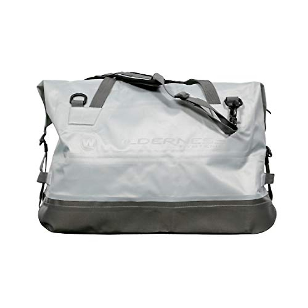 Wilderness Systems Escape Wet/Dry Duffle Bag | Kayak Drybag with Separate Wet and Dry Storage | Waterproof Zipper and Compression Straps | 45L, Grey (8070246)