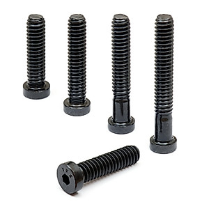 MonsterBolts - #6-32 x 3/8" Low Head Socket Screws, Alloy Steel, Black Oxide, 10 Pack