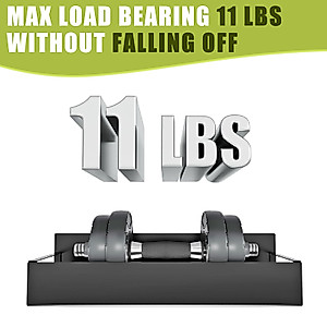 Hoenart Magnetic Spice Rack for Refrigerator, Moveable Magnetic Spice Organizer, 2 Pack Metal Strong Magnetic Shelf for Fridge and Microwave Oven, Space Saving for Kitchen (Black)