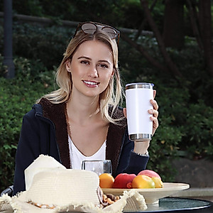 MEWAY 20oz Tumbler Cup Double Wall Vacuum Insulated Travel Mug Bulk, Stainless Steel Tumblers with Lid and Straw, Durable Powder Coated Coffee Cups for Cold & Hot Drinks (Purple, 1)