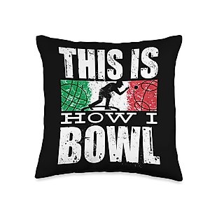 Bocce Ball Player Boules Bocce This Is How I Bowl Throw Pillow