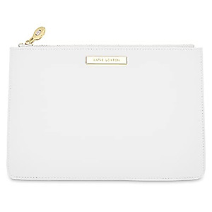 KATIE LOXTON Bridal Stone Love Laughter and Happily Ever After Womens Vegan Leather Clutch Pouch Pearl Color